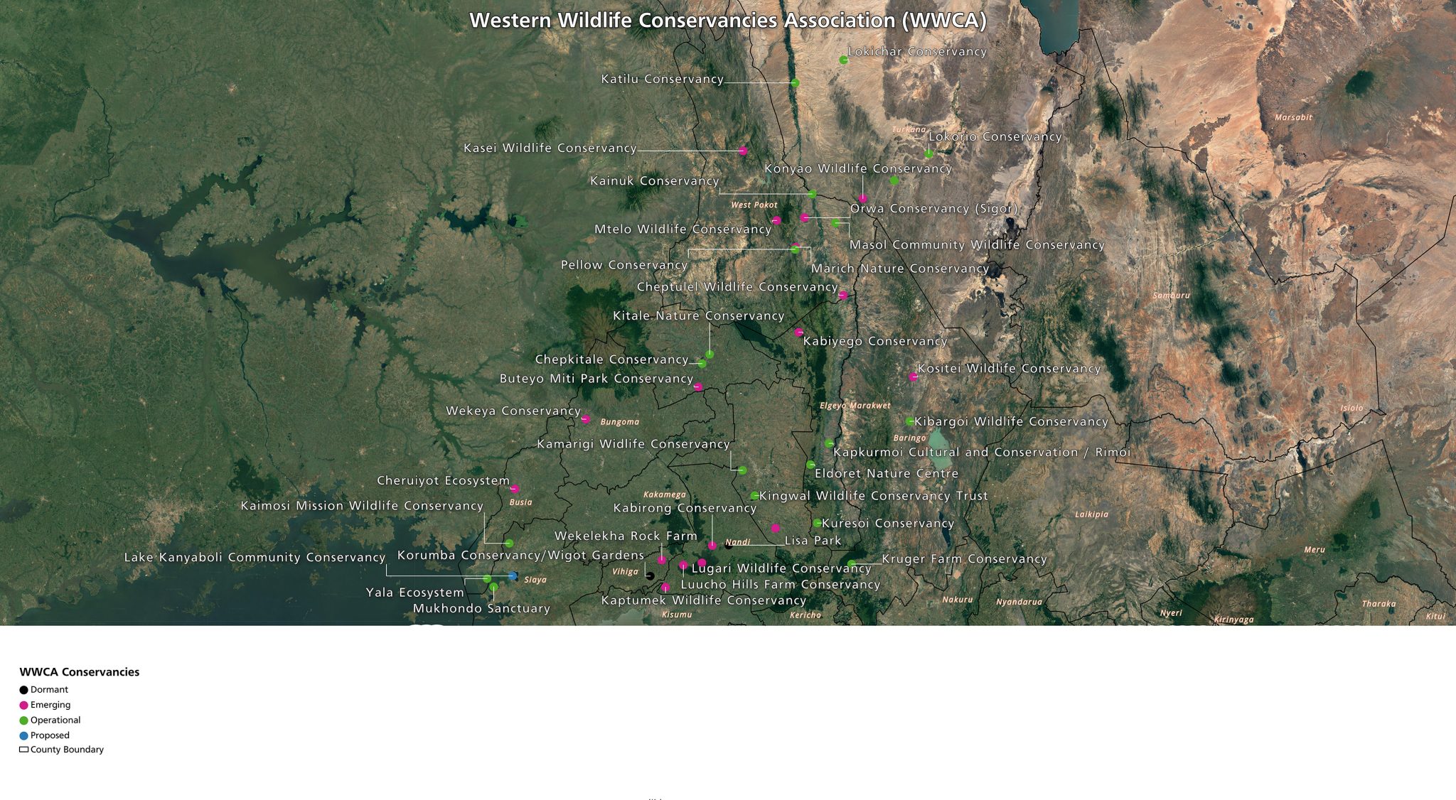 Conservancies Map | Western Wildlife Conservancies Association